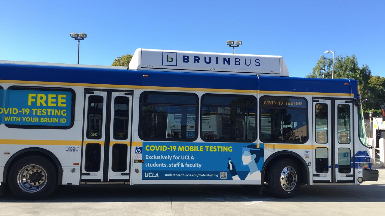 Mobile Testing Bus Provides Free COVID-19 Tests for Bruins | Transportation